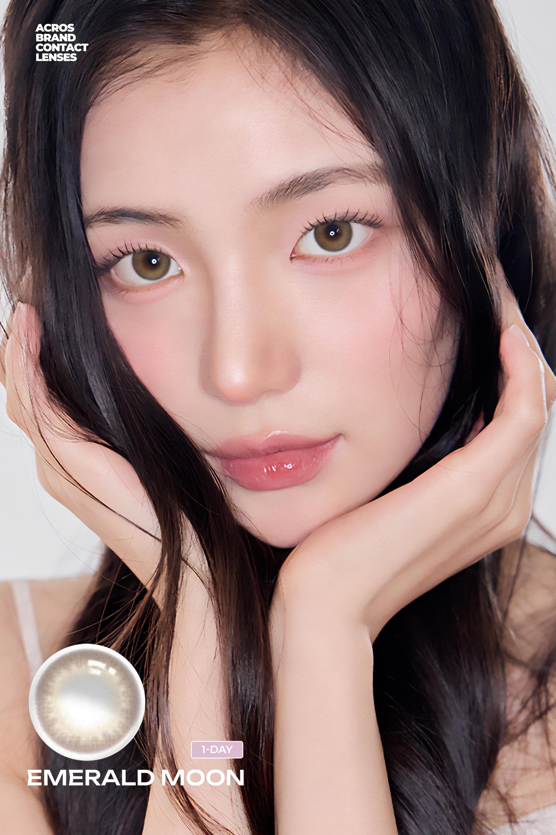 Emerald Moon | Kính áp tròng 1 ngày ACROS cho người cận thị - an toàn, tự nhiên, chống khô mắt