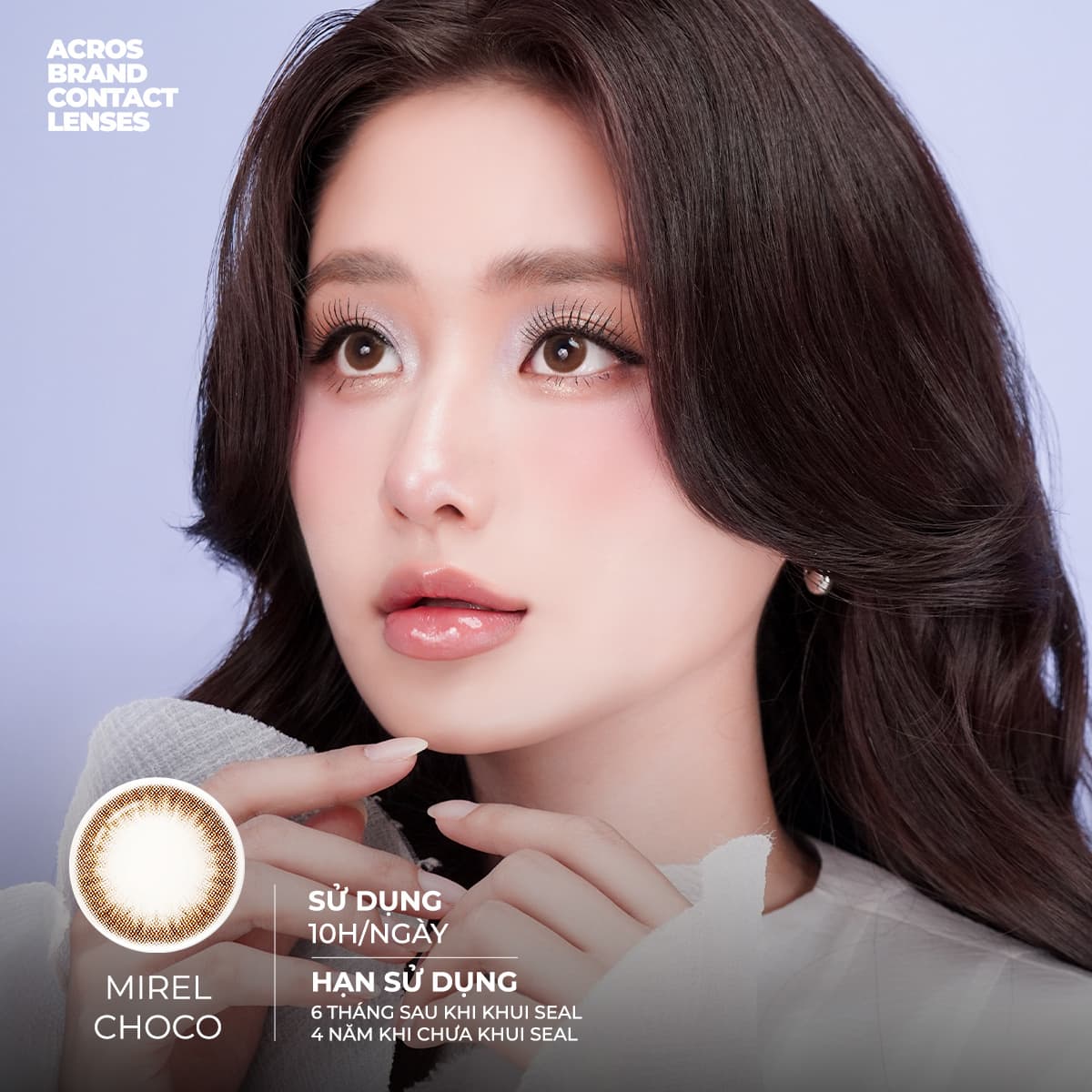 Mirel Choco | Kính áp tròng ACROS cho người cận thị - an toàn, tự nhiên, chống khô mắt